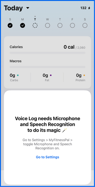 Voice Logging – MyFitnessPal Help